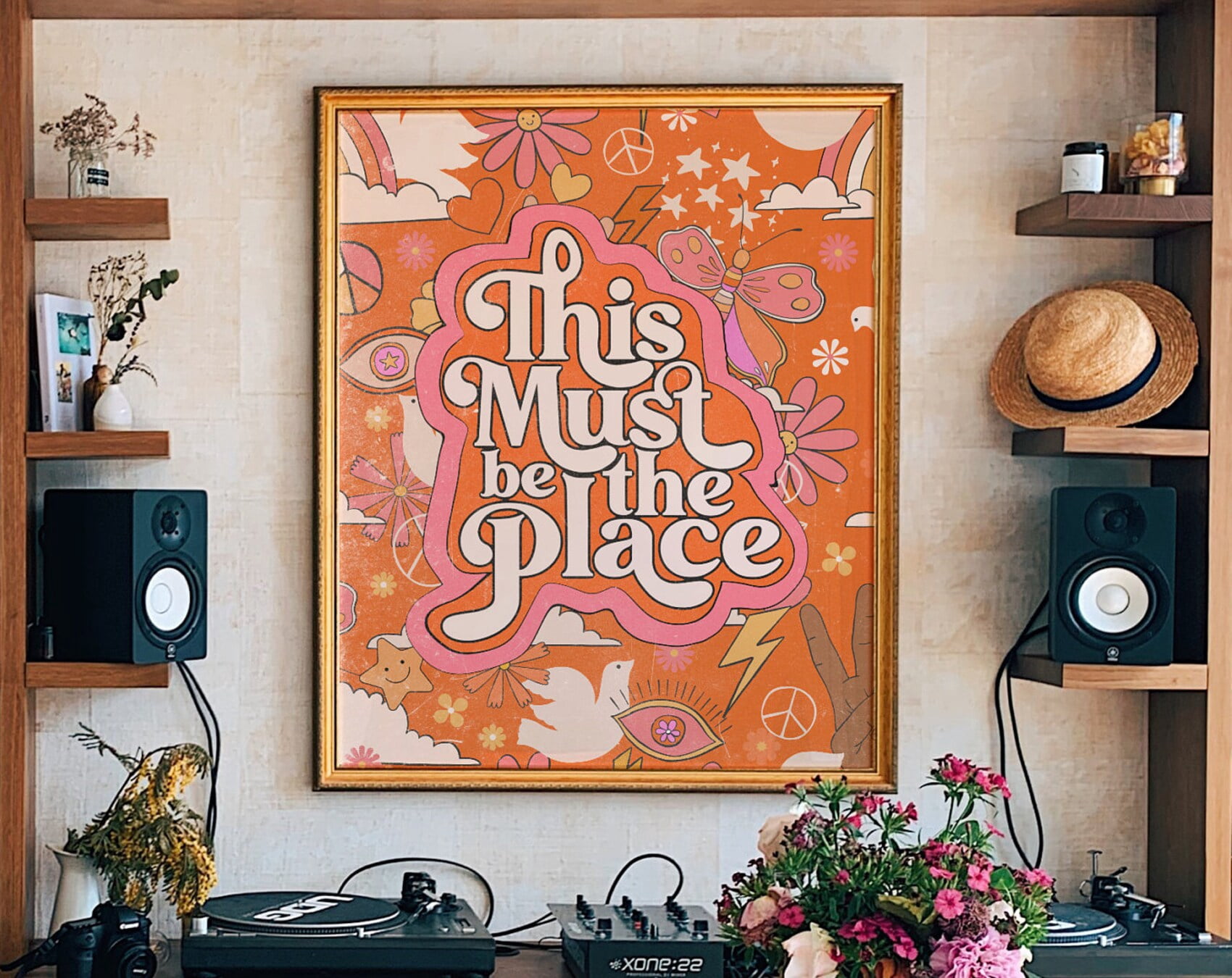 70s Decor, Hippie 70s Home Decor, This Must Be The Place, 70s Wall Art ...