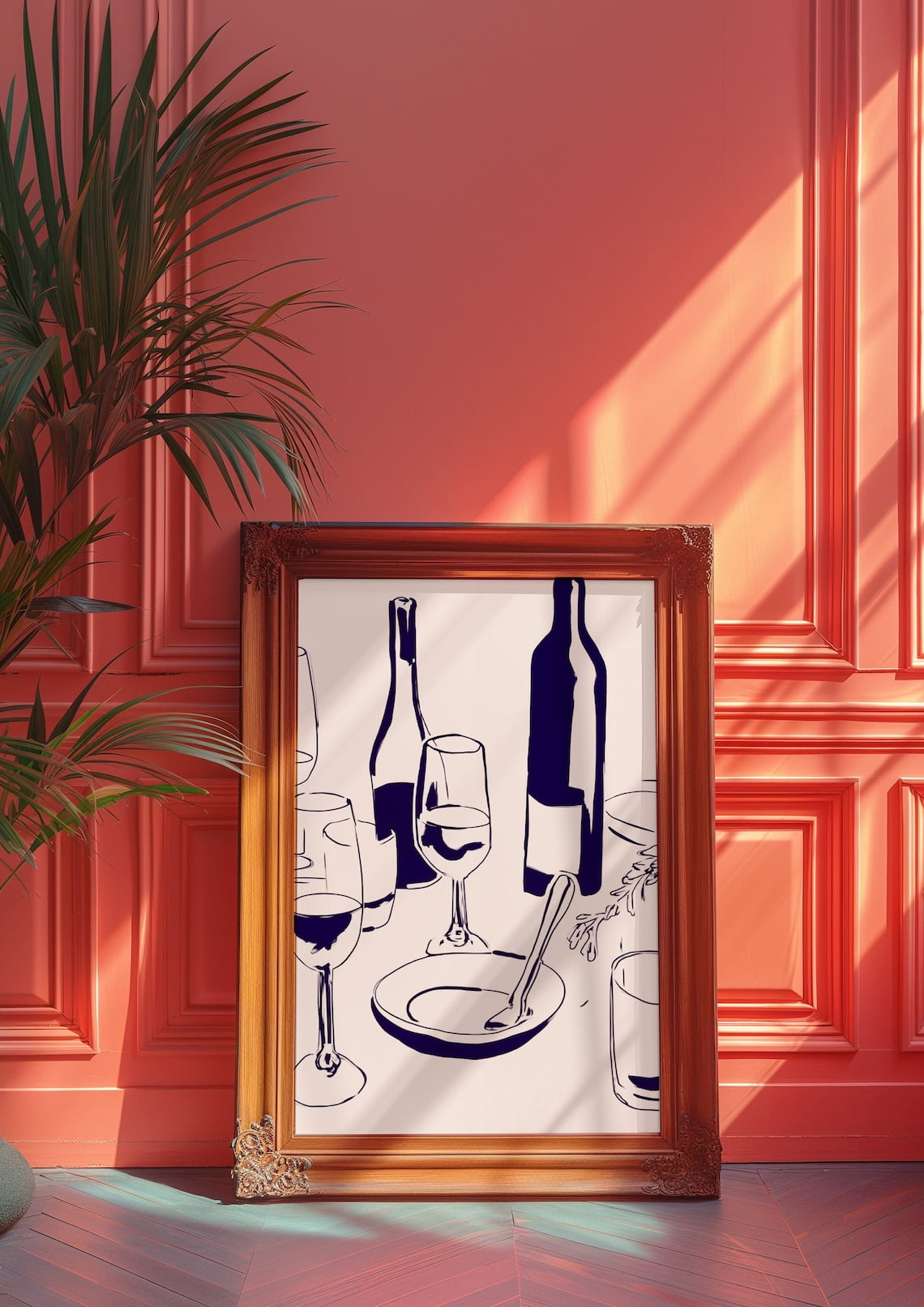 70s Dinner Party Retro Kitchen Poster Unframed Paper Print - Walmart.com