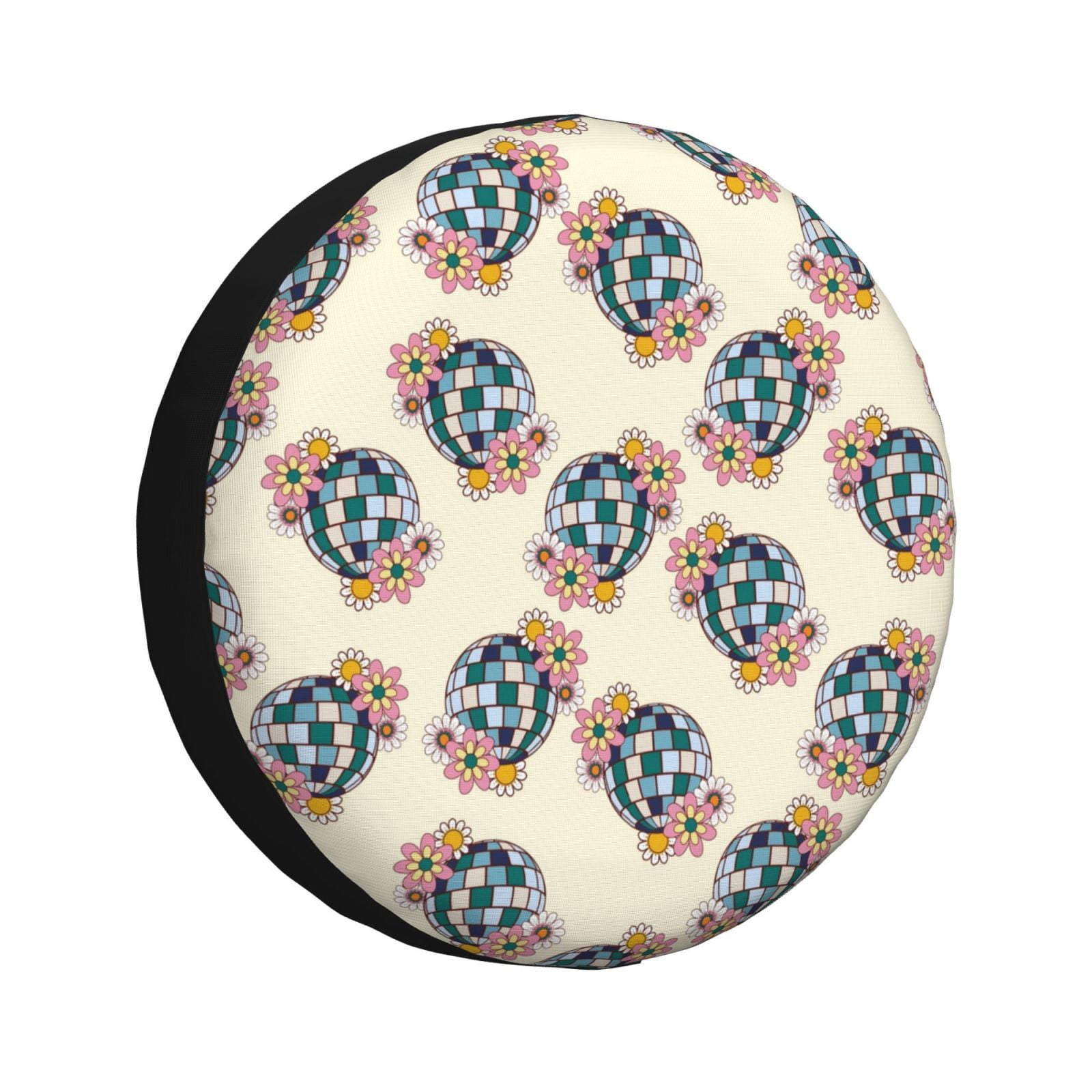 70s Disco Ball Spare Tire Cover for Trailer Camper RV Truck SUV 16 inch ...