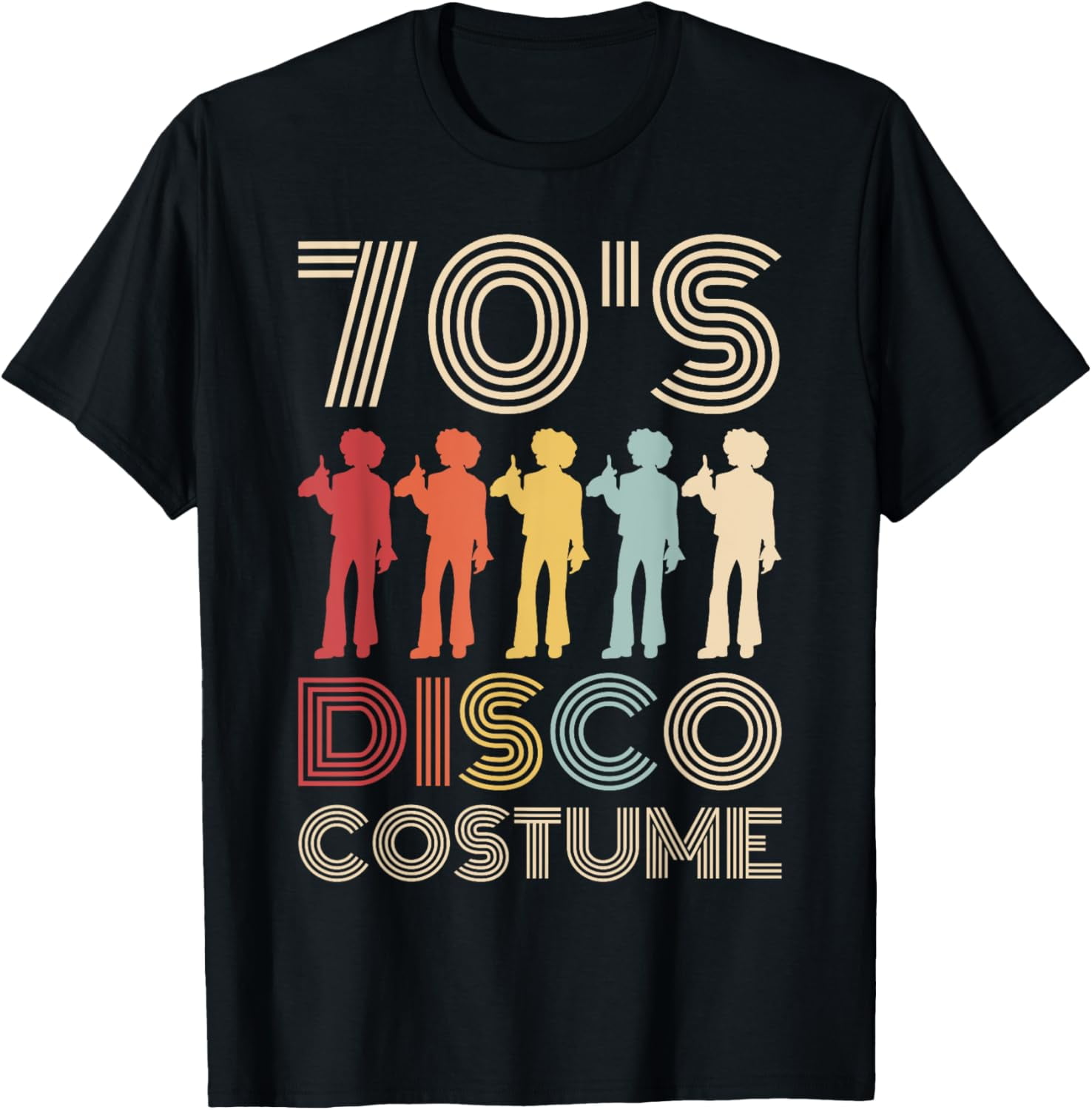 70s Disco Costume 70 Styles 1970s Men Themed Party Outfits T-Shirt ...