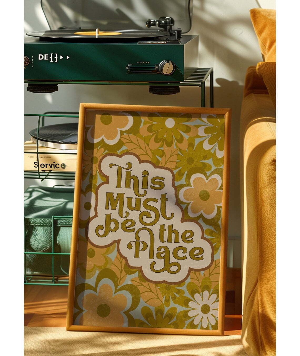 70s Floral Pattern Print, Unframed Paper Poster 11x14in - Walmart.com