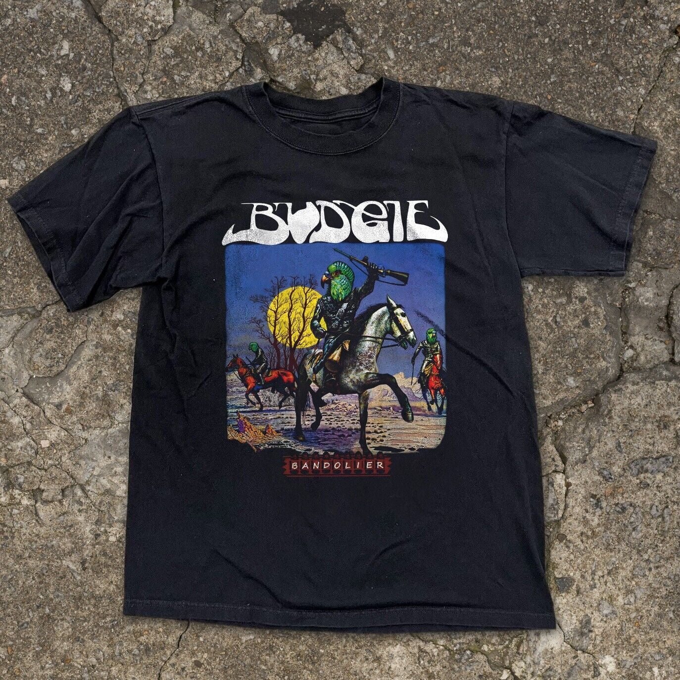 70s Hard Rock Band Shirt, Bandolier Album Graphic Tee - Walmart.com