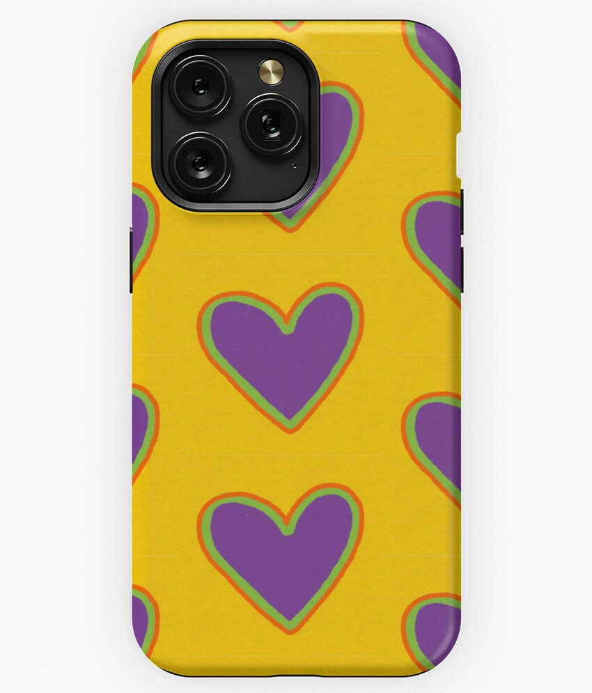 70s Heart Pattern Retro Groovy Love Graphic A11594 Phone Case for ...