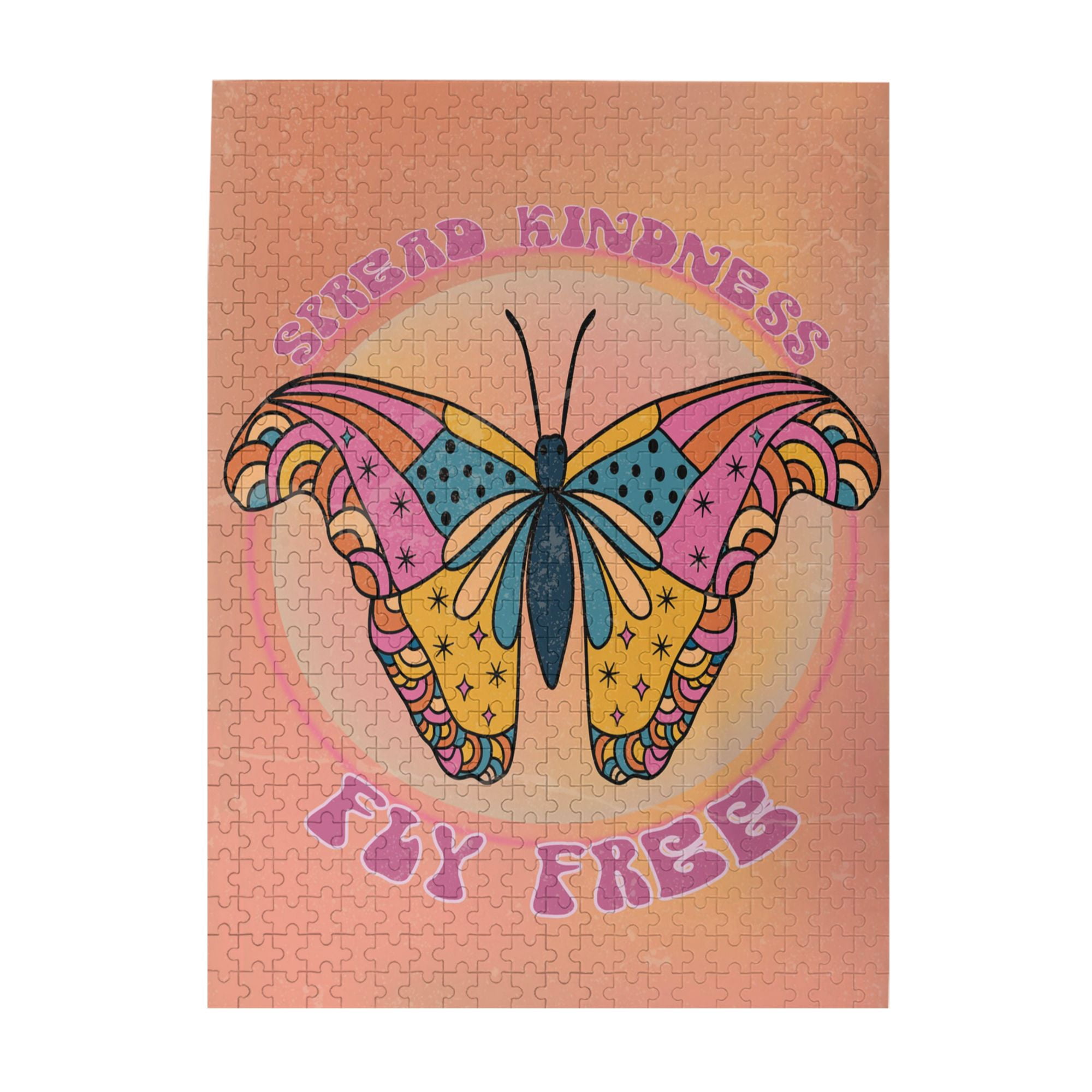 70s Hippie Quote,Spread Kindness Fly Free, Butterfly Art Print, 70s ...