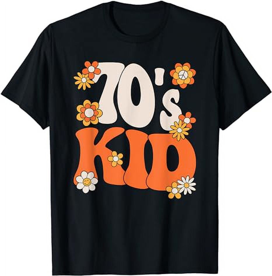 70s Kid Groovy Hippie 70s Disco Party 70s Outfit 1970s Retro T-Shirt ...