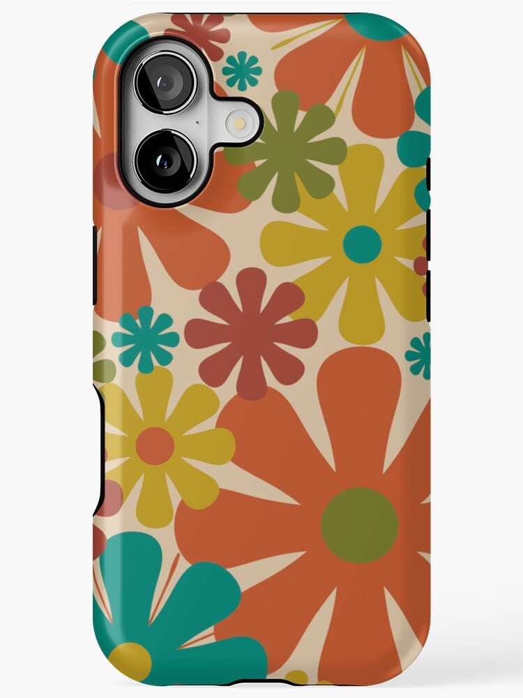 70s Mid Century Piquet Retro Geometric iPhone Case 11 12 13 14 15 16 17 ...