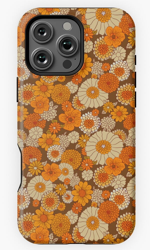 70s Retro Daisies Flower Power Phone Case Compatible with iPhone 11 to ...