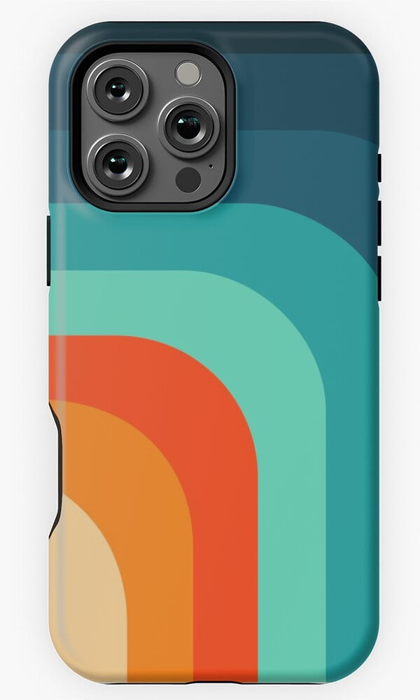 70s Retro Groovy Geometric Abstract Pattern iPhone 11–16 Pro Max Compatible Phone Case - Walmart.com