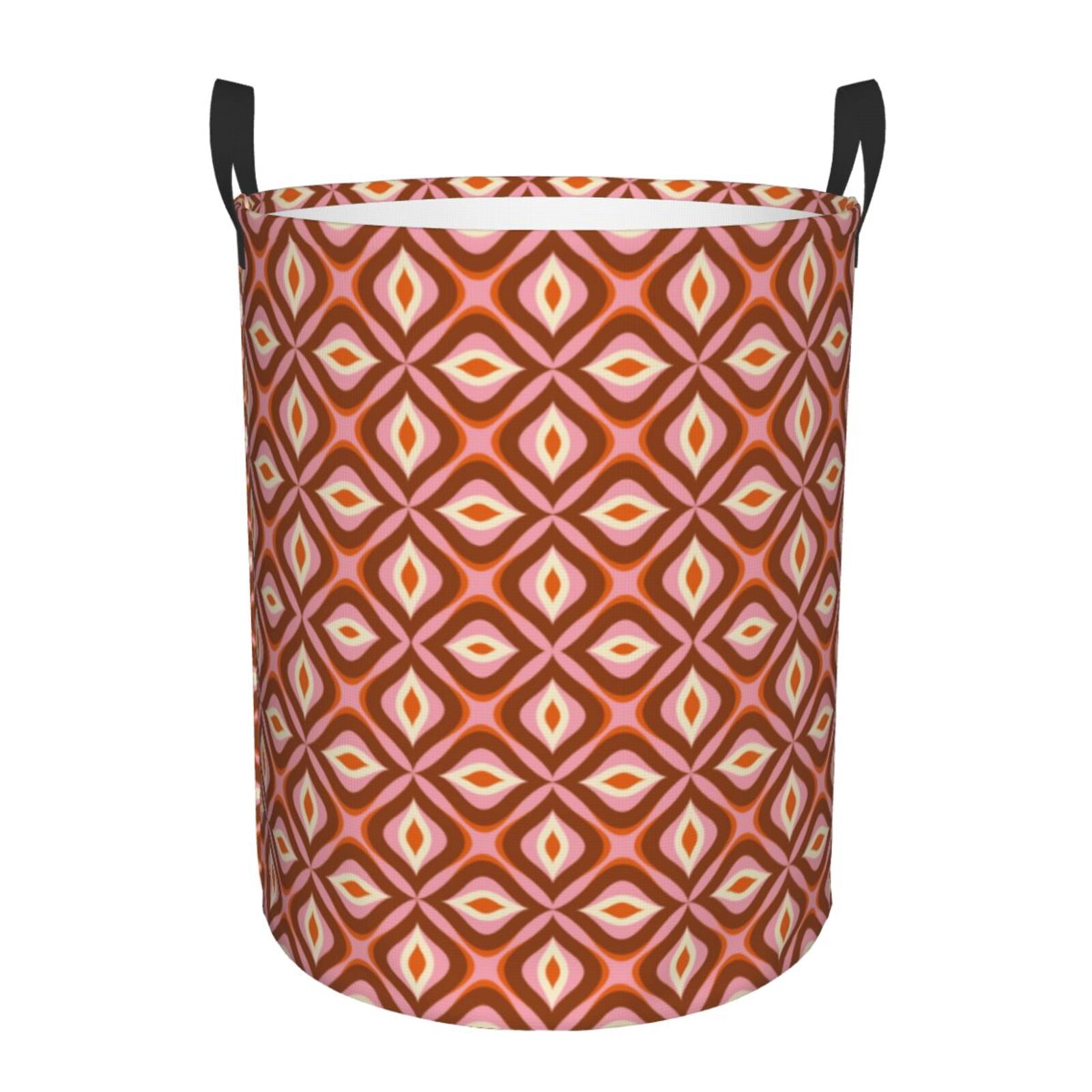 70s Retro Style Laundry Basket, Laundry Hamper Waterproof Laundry Bag ...