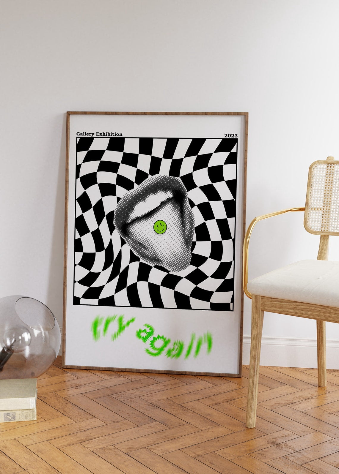 70s Retro Trendy Dorm Decor, Stretched Canvas - Walmart.com
