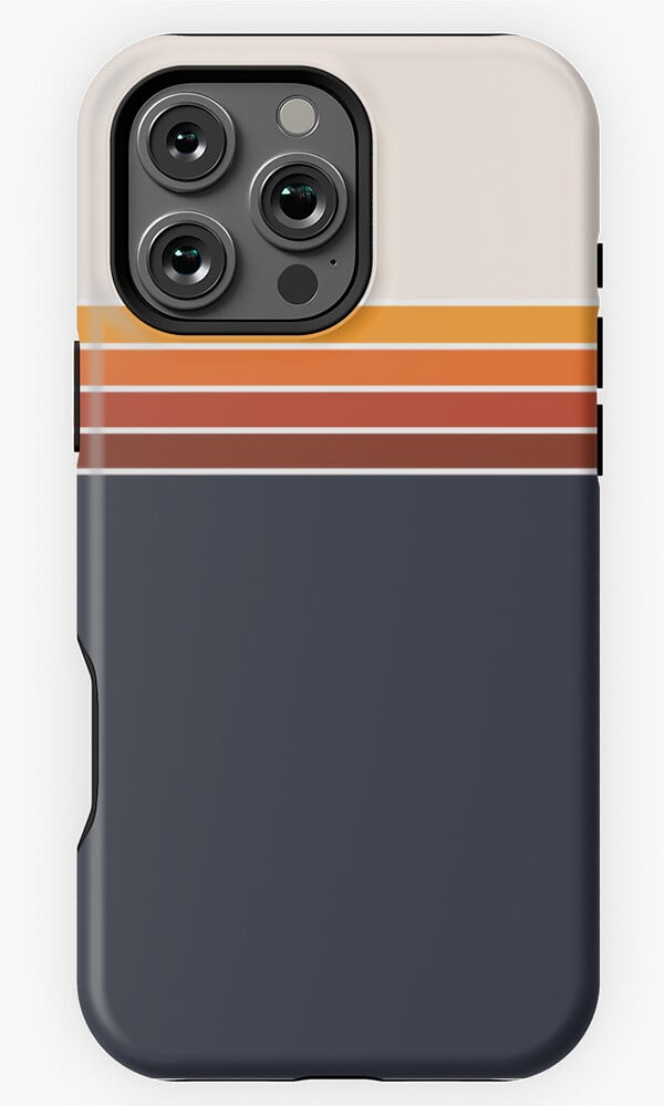 70s Retro Vintage Stripes Pattern Phone Case for iPhone 16 15 14 13 12 ...