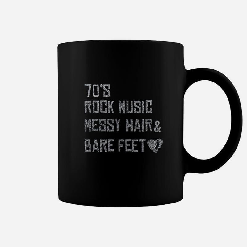 70s Rock Music Messy Hair And Bare Feet Coffee Mug - Walmart.com