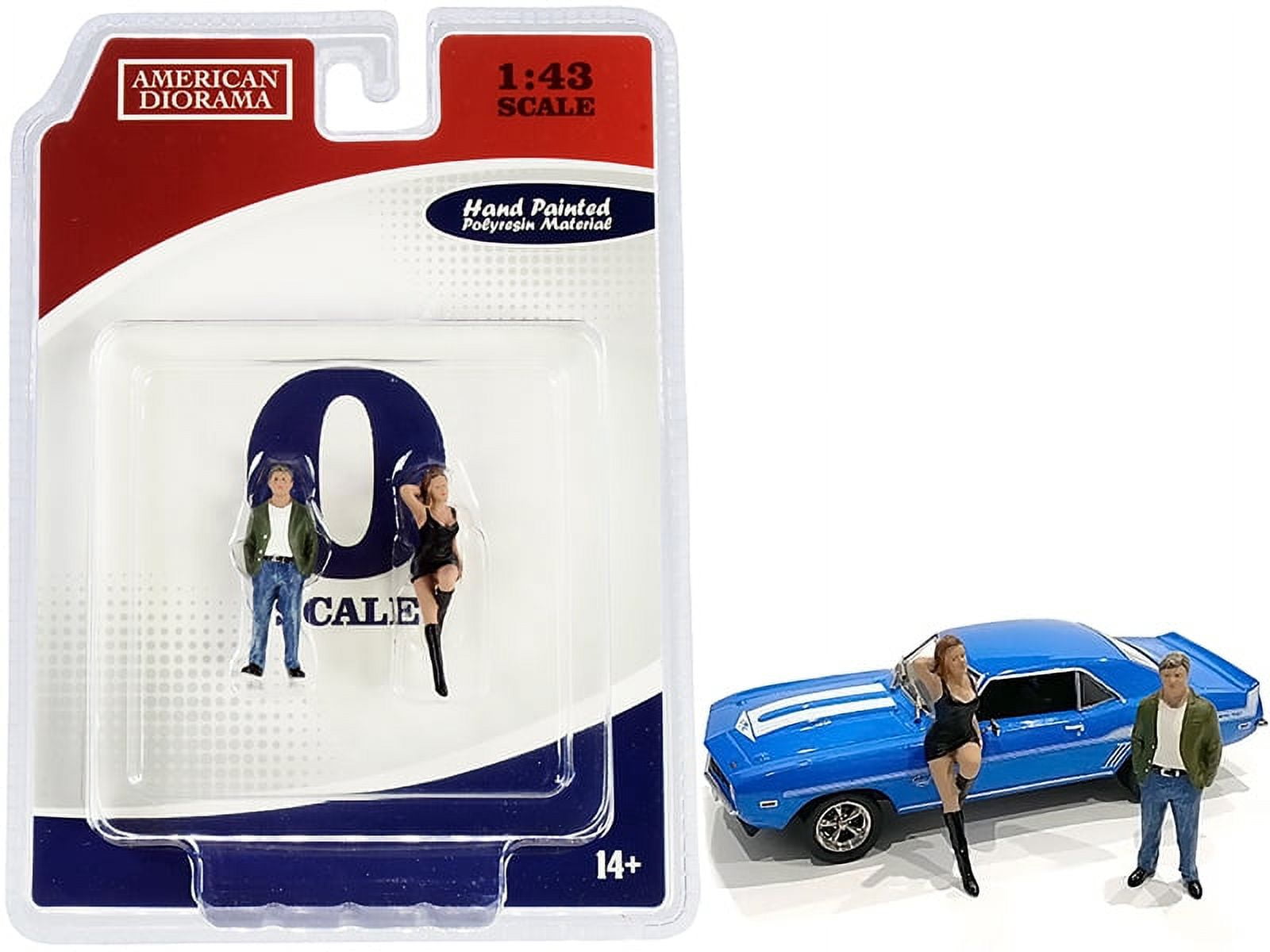 70s Style Two Figurines Set I for 1/43 Scale Models by American Diorama ...