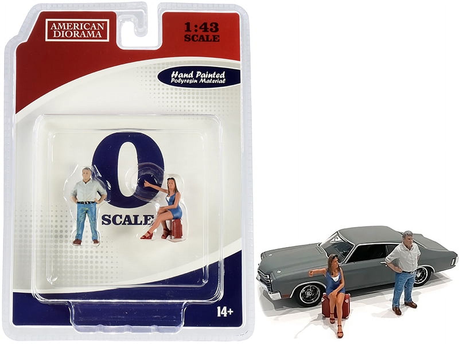 70s Style Two Figurines Set III for 1/43 Scale Models by American ...