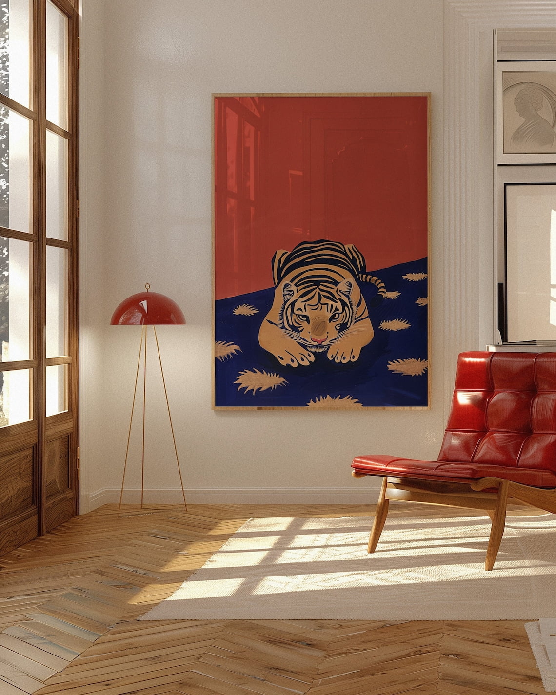 70s Tiger Retro Mid Century Modern Poster Unframed Paper Print ...