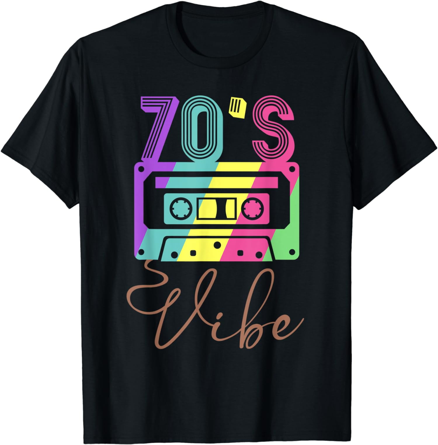 70s Vibe Vintage 1970s Music 70s Costume Party Retro T-Shirt - Walmart.com