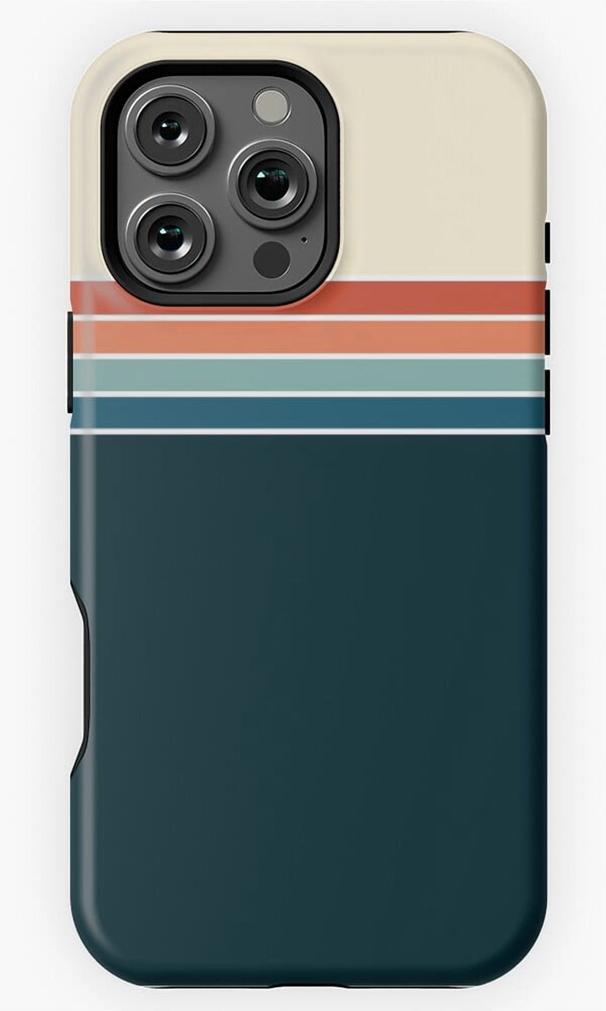 70s Vintage Retro Stripes Colorful Style Phone Case for iPhone 16 15 14 ...