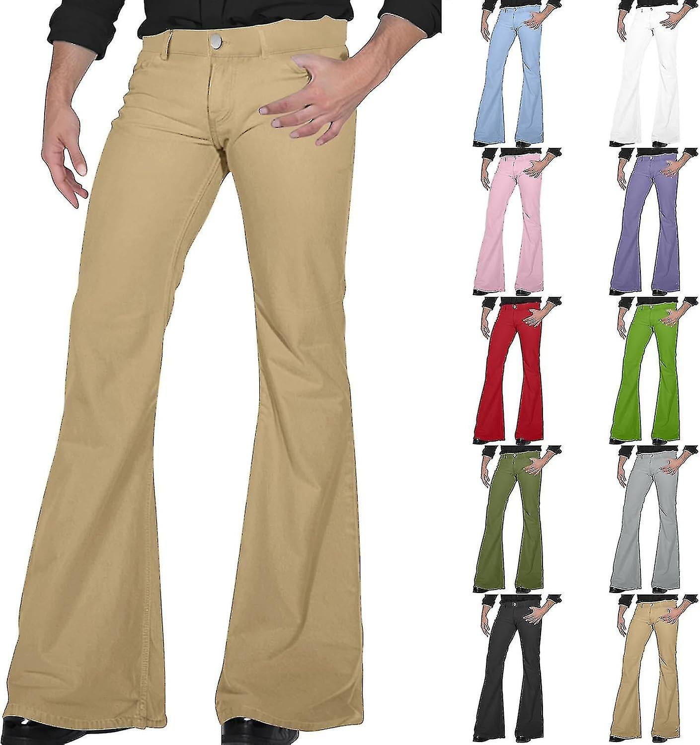 70s disco pants for men mens bell bottom jeans pants 60s 70s bell ...