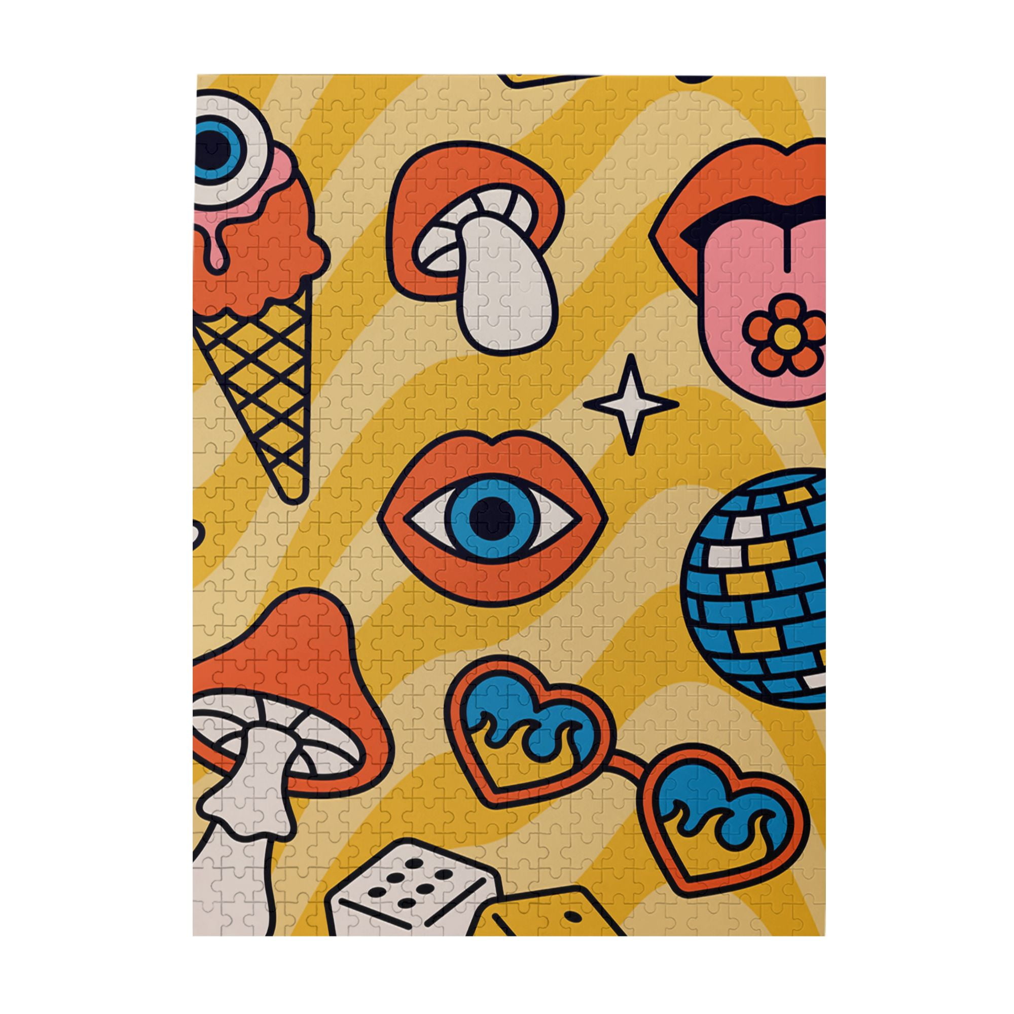 70s groovy retro Print, Hippie Wall Print, Retro Digital Print, Retro ...