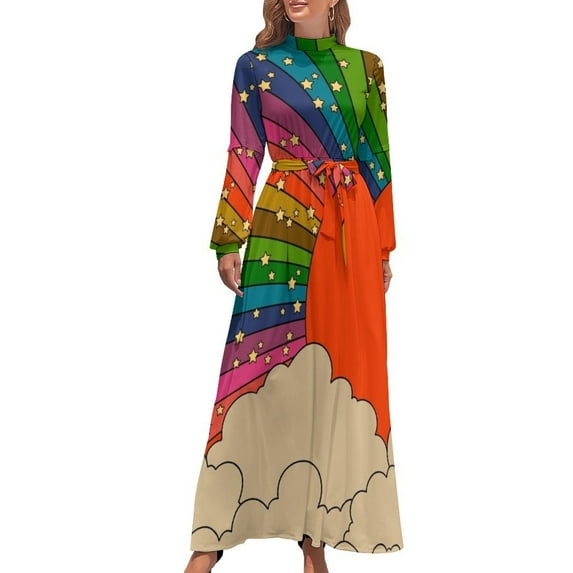 70s sun Long Dress Party dresses for women elegant and pretty women's ...