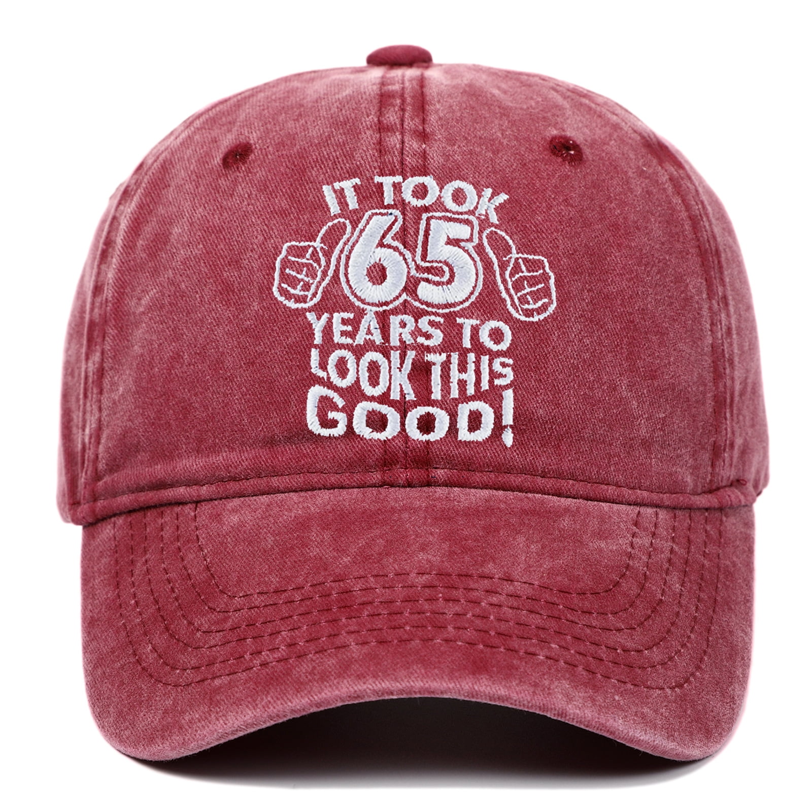 70th Birthday Gift Embroidered Baseball Cap Pure Cotton Vintage Washed ...