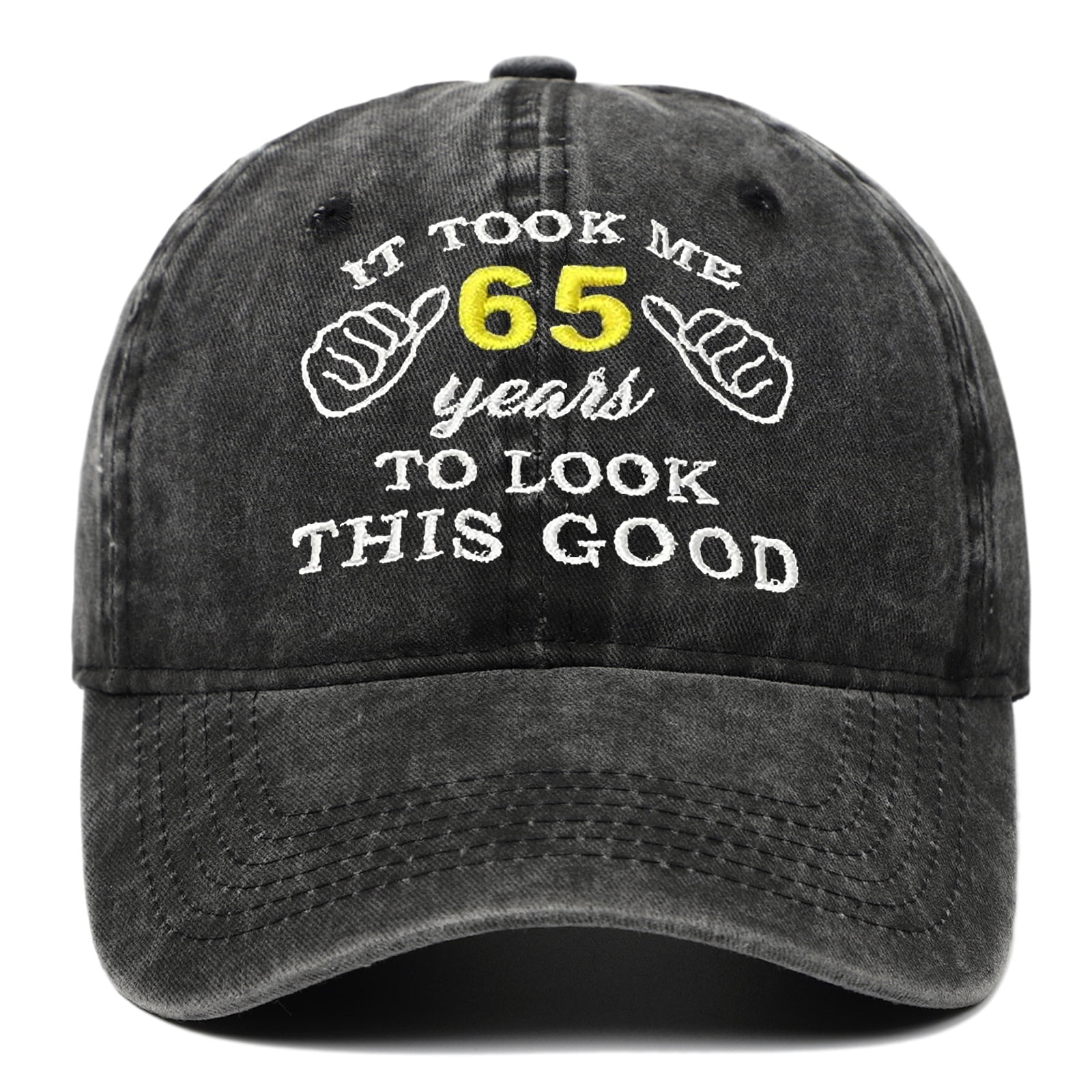 70th Birthday Gift Embroidered Baseball Cap Pure Cotton Vintage Washed ...