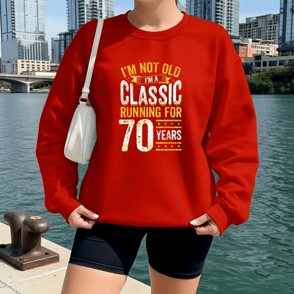 70th Birthday Gift I'm 70 Year Old Classic Car Fan Sweatshirt, for Men ...