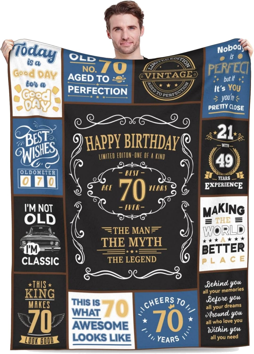 70th Birthday Gifts for Men, 1956 Birthday Gift for Him, 70 Year Old ...