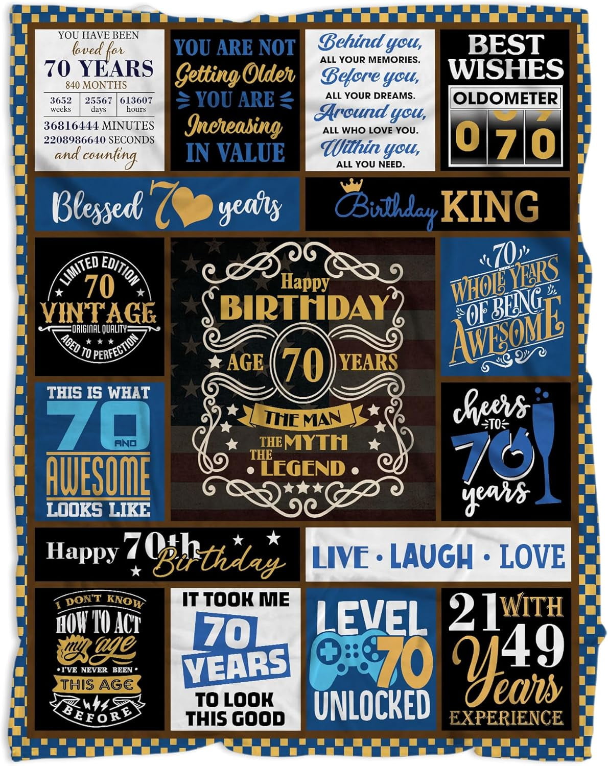 70th Birthday Gifts for Men, 70th Birthday Gift Ideas, Milestone 70th ...