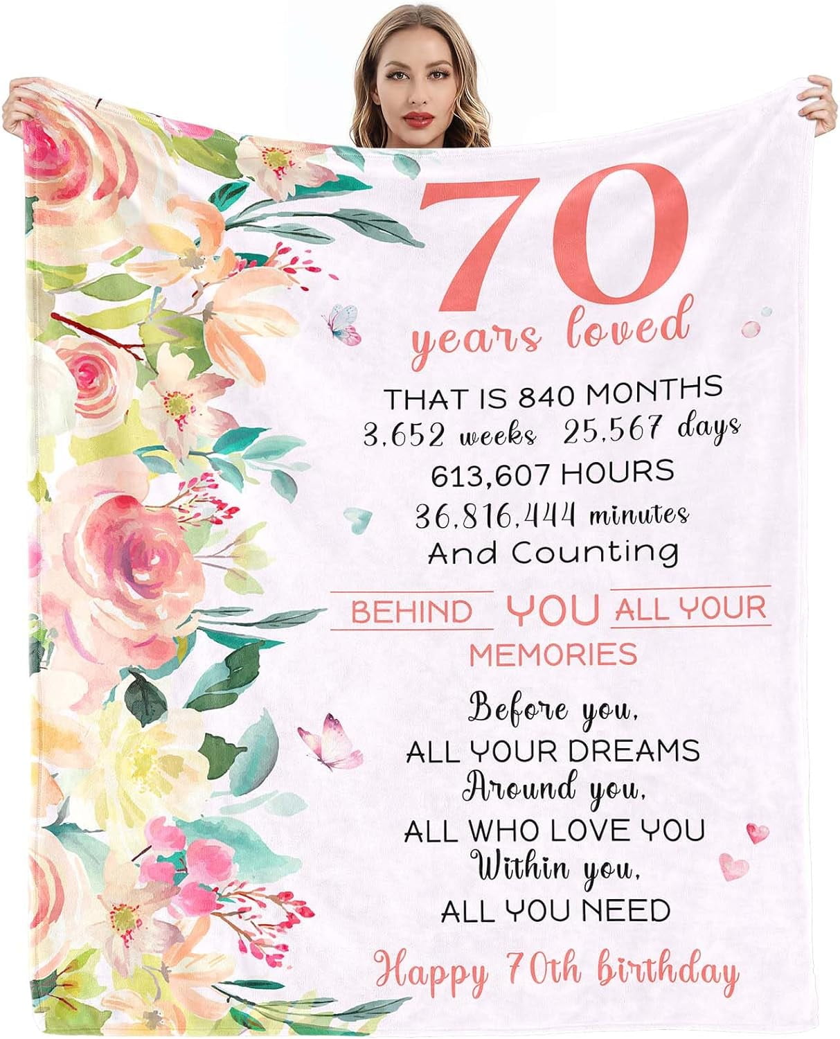 70th Birthday Gifts for Women, 70th Birthday Decorations for Women ...