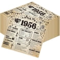 70th Birthday Party Decorations - 50 Pcs Back in 1956 Paper Napkins ...