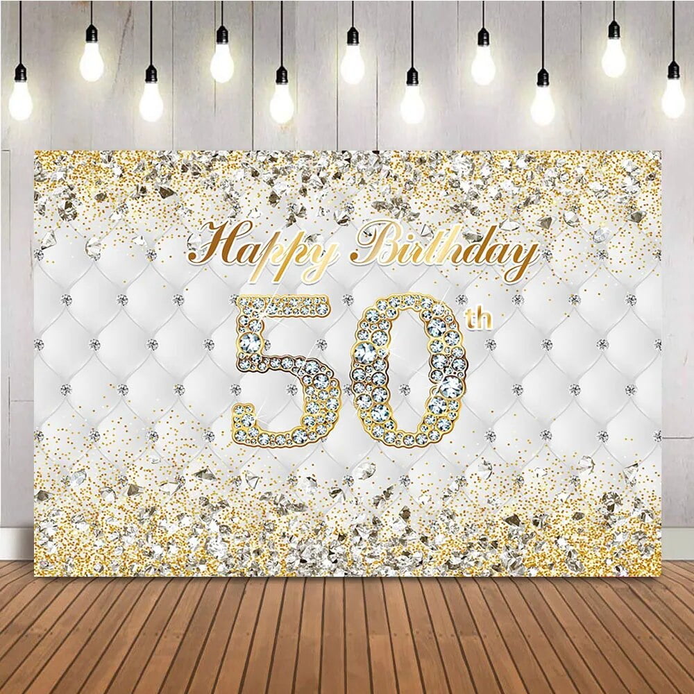 70th Birthday backdrop sliver birthday party decoration white headboard ...
