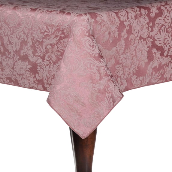 70x144in Rectangle Tablecloth - Cotton Polyester Damask with Stain ...