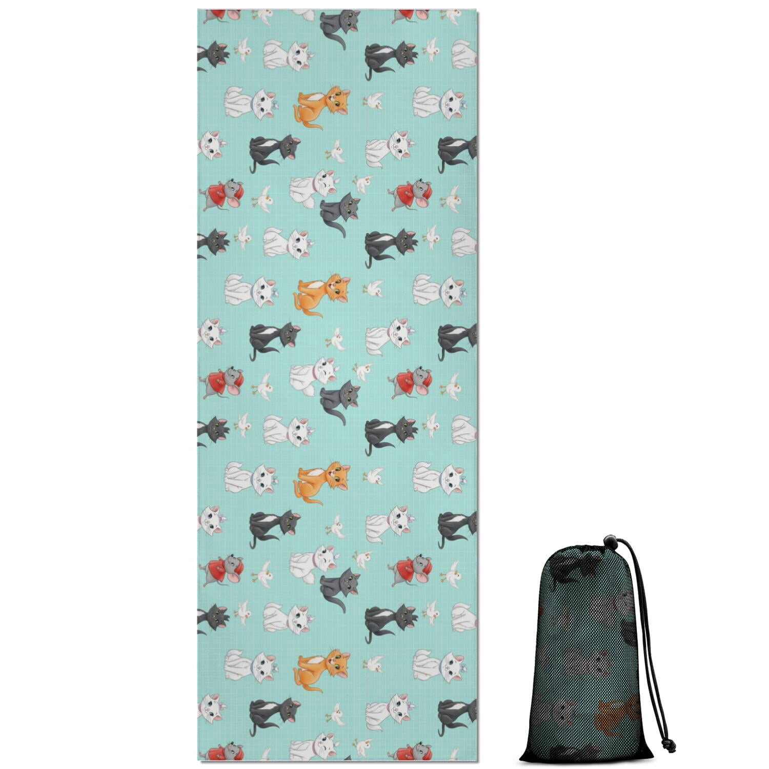 70x26 Inch Yoga Towel, Sweat Absorbent Non-Slip Mat for Hot Yoga ...