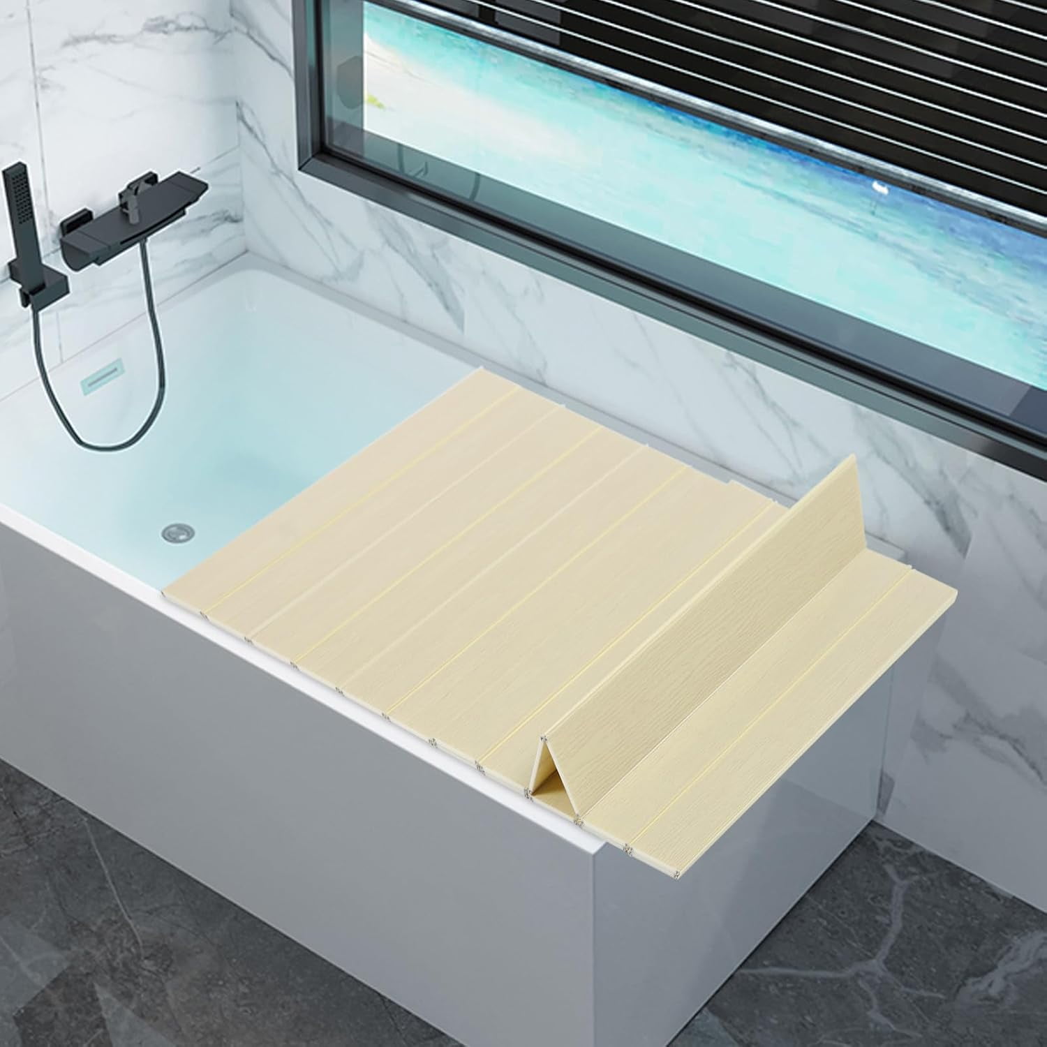 70x31.5in Bathtub Tray, Foldable Bathtub Cover Bath Insulation Cover ...
