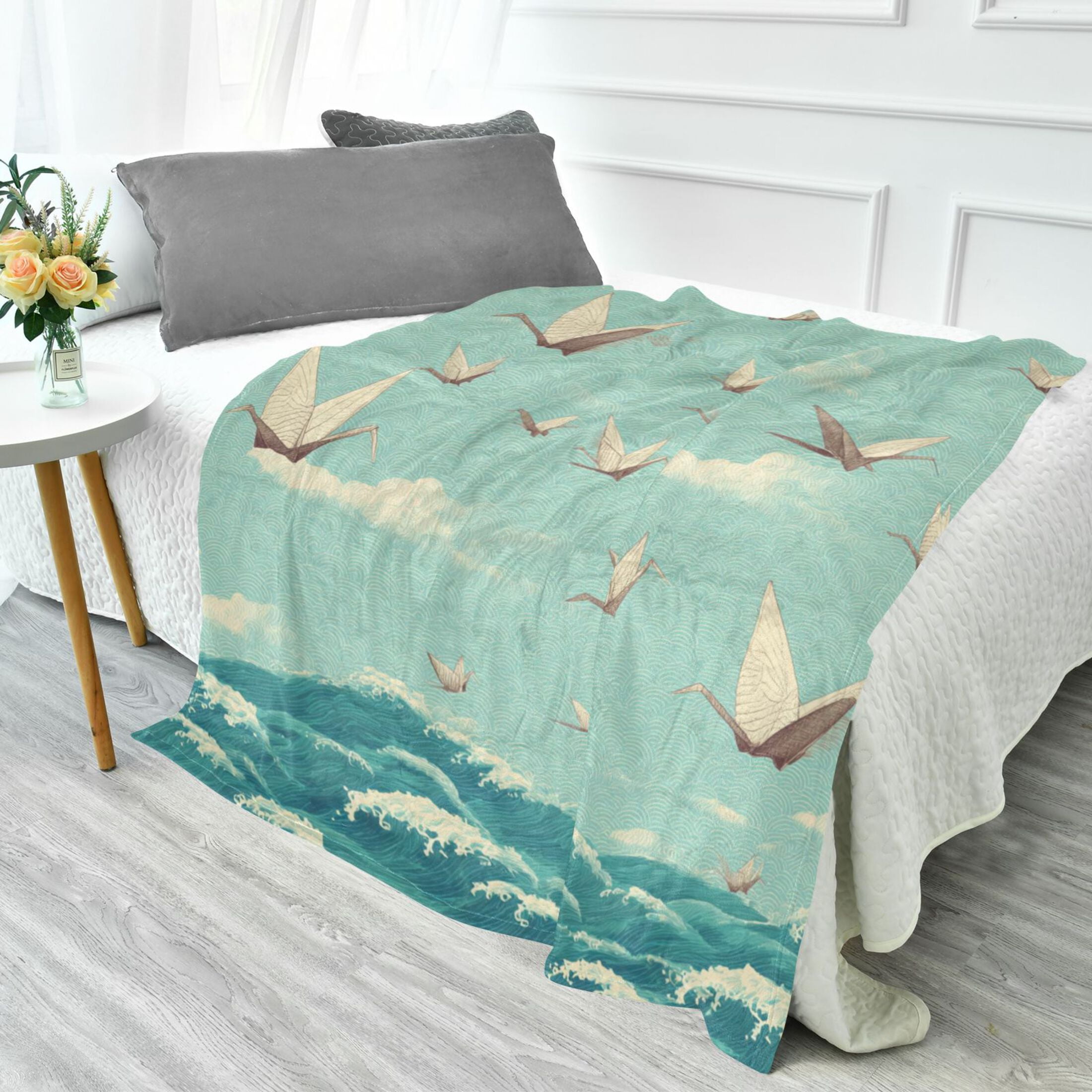 70x55 Inches Glow in The Dark Blanket Cozy Throw Camping Blankets for ...