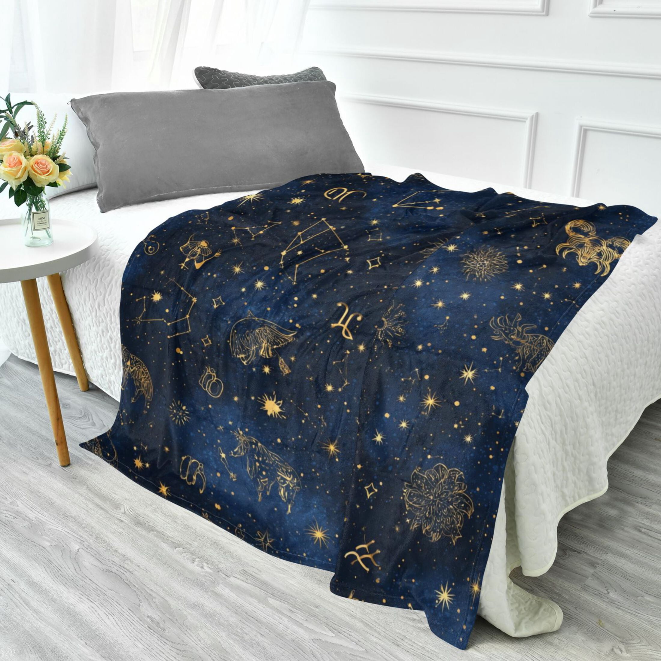 70x55 Inches Glow in The Dark Blanket Cozy Throw Camping Blankets for ...
