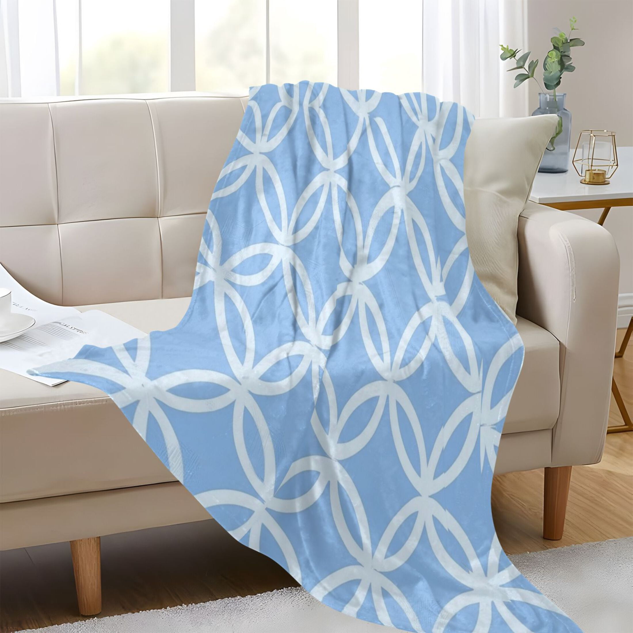 70x55in Magic Glow Flannel Blanket Fluorescent Blanket Bed Throws ...