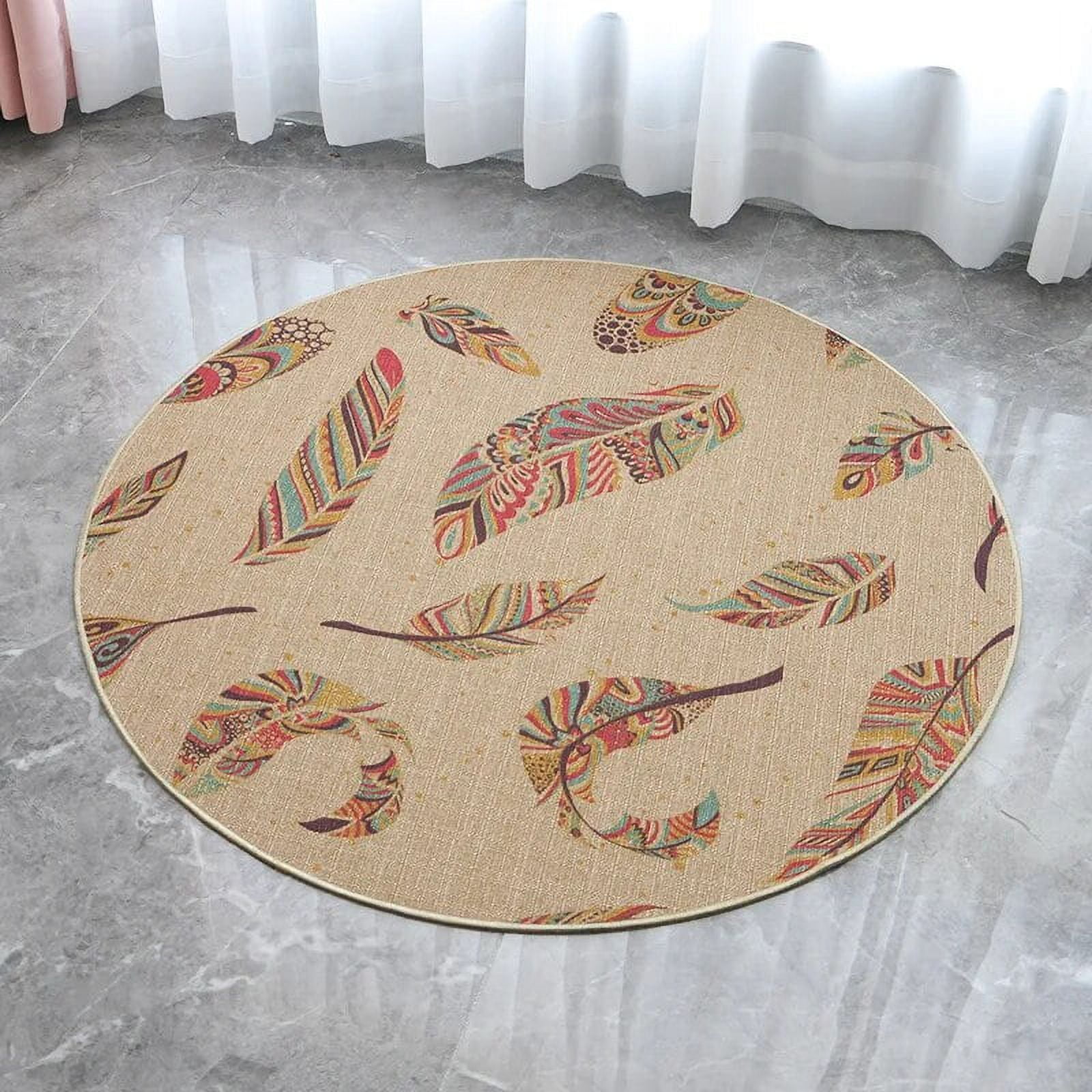 70x70/80x80/90x90cm Linen Doormat Entrance Floor Mat Kitchen Door ...