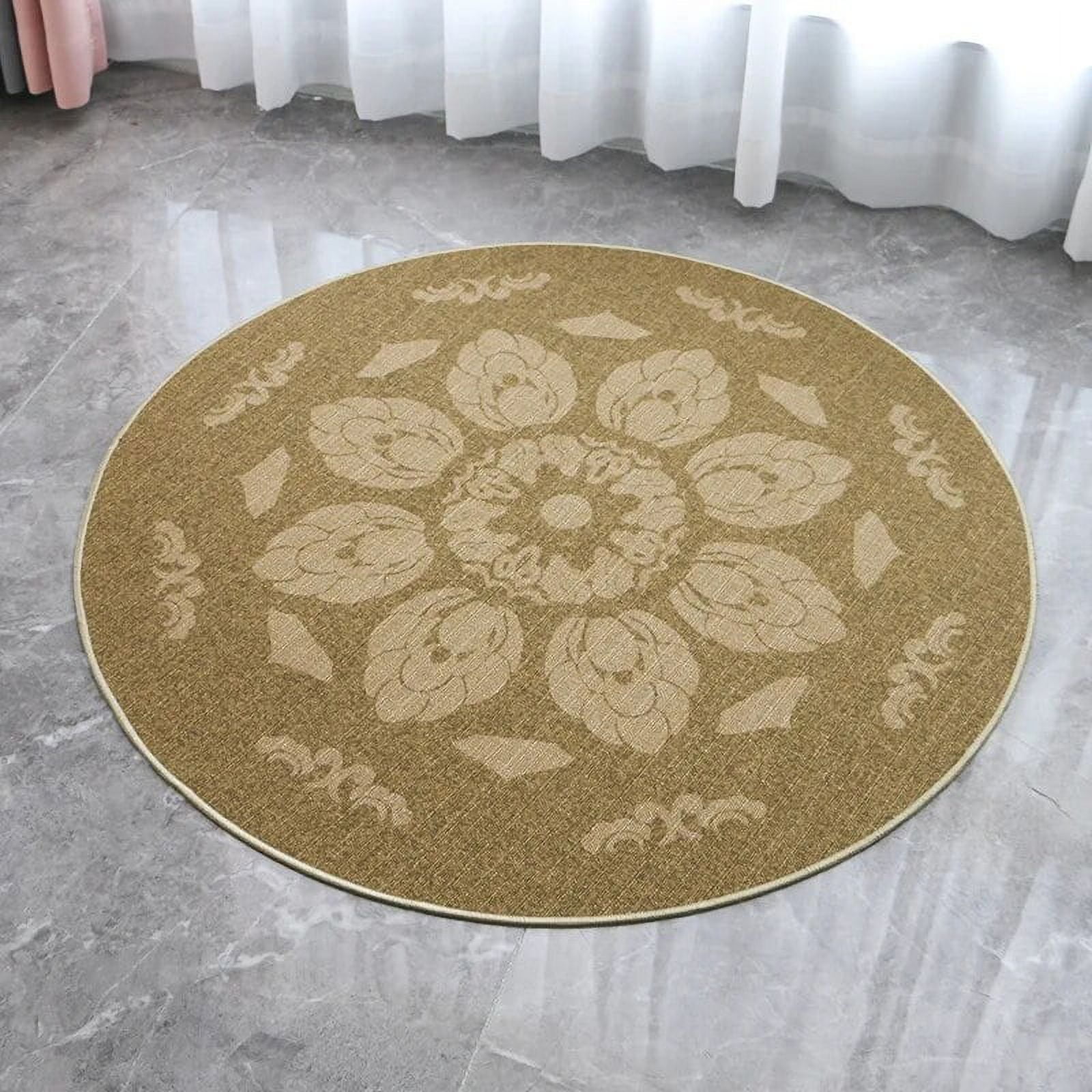 70x70/80x80/90x90cm Linen Doormat Entrance Floor Mat Kitchen Door ...