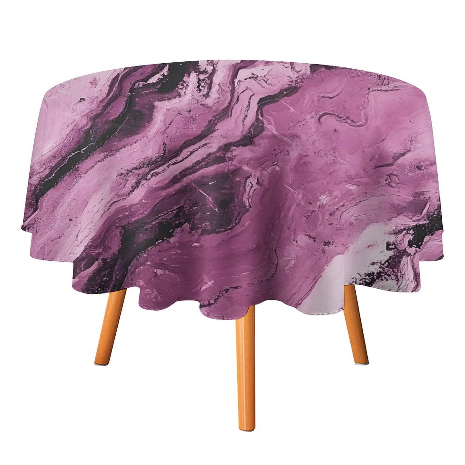 70x70in Round Tablecloth Car Line Straight And Dense Wireless Head Gap ...