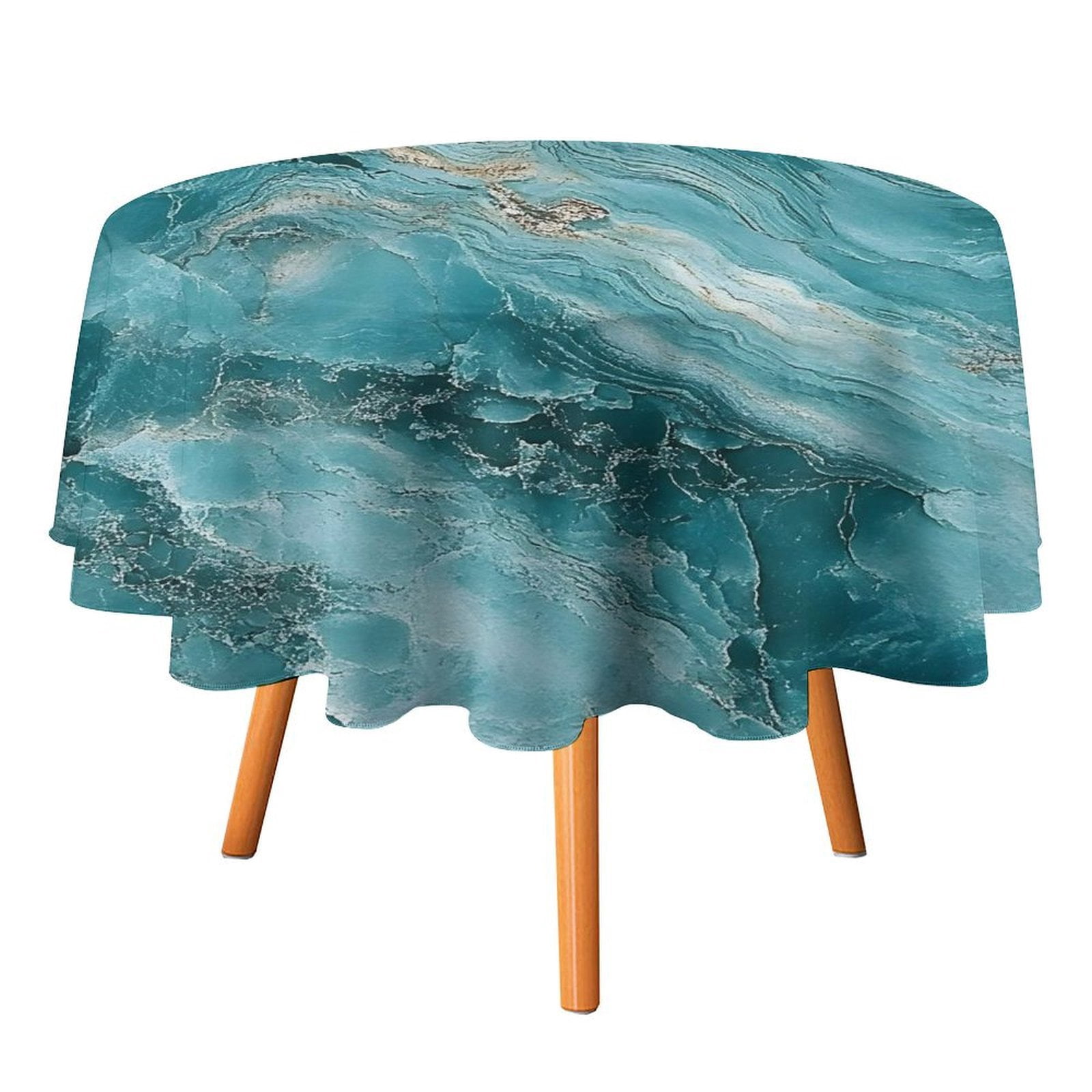70x70in Round Tablecloth Car Line Straight And Dense Wireless Head Gap ...