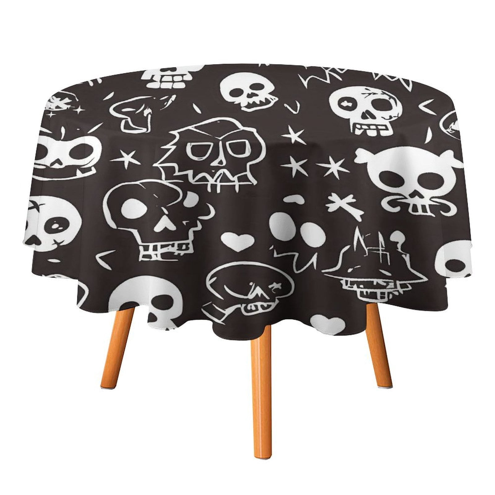 70x70in Round Tablecloth Car Line Straight And Dense Wireless Head Gap ...