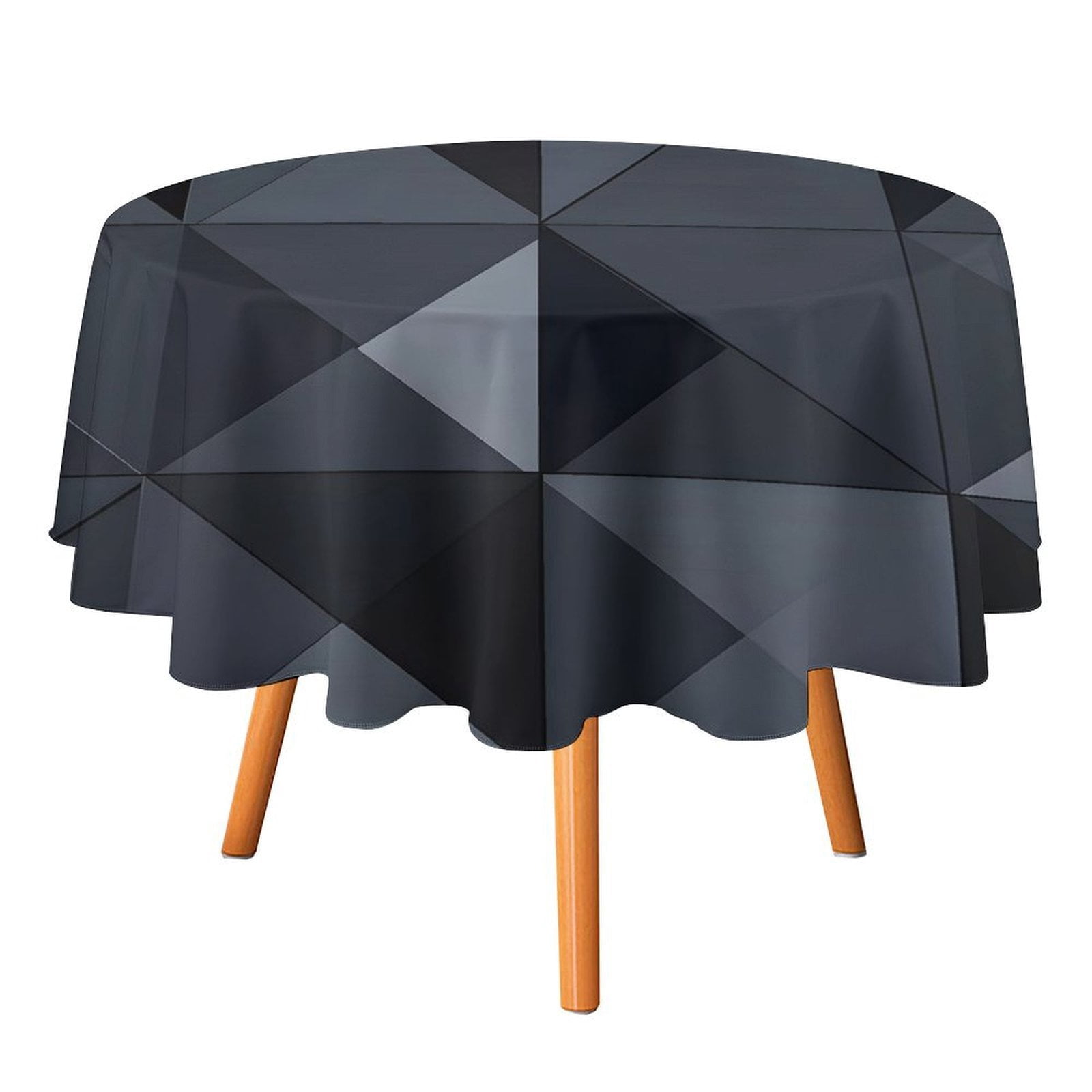 70x70in Round Tablecloth Car Line Straight And Dense Wireless Head Gap ...