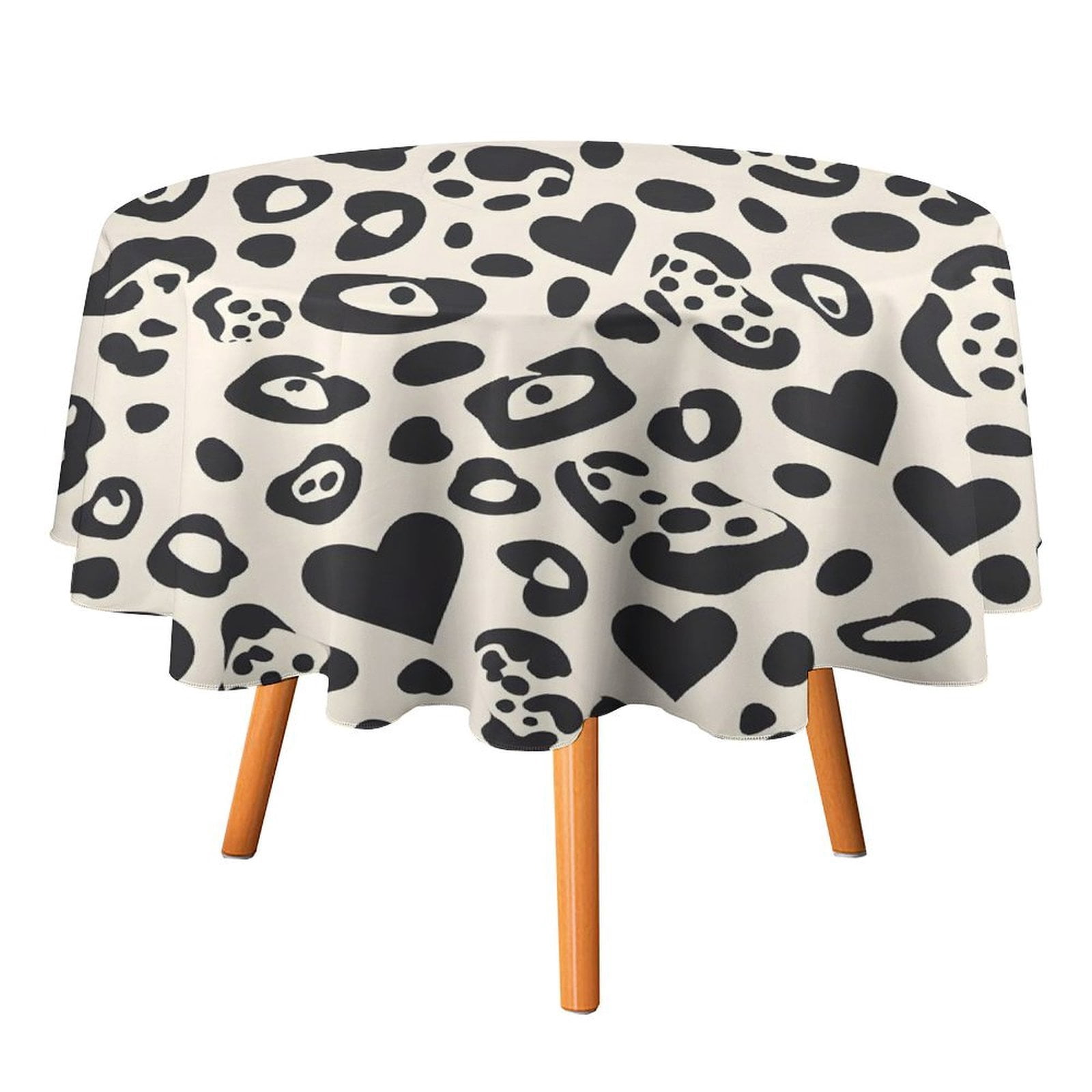 70x70in Round Tablecloth Car Line Straight And Dense Wireless Head Gap ...