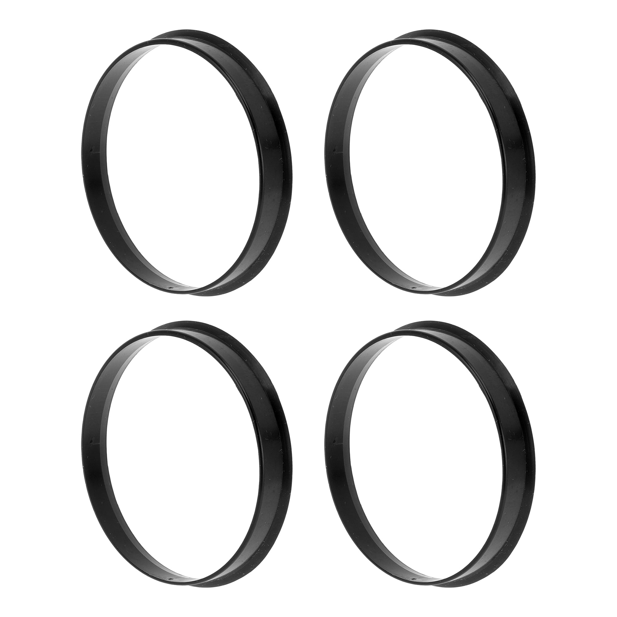 Unique Bargains Car Wheel Hub Centric Rings Black Polycarbonate Wheels ...