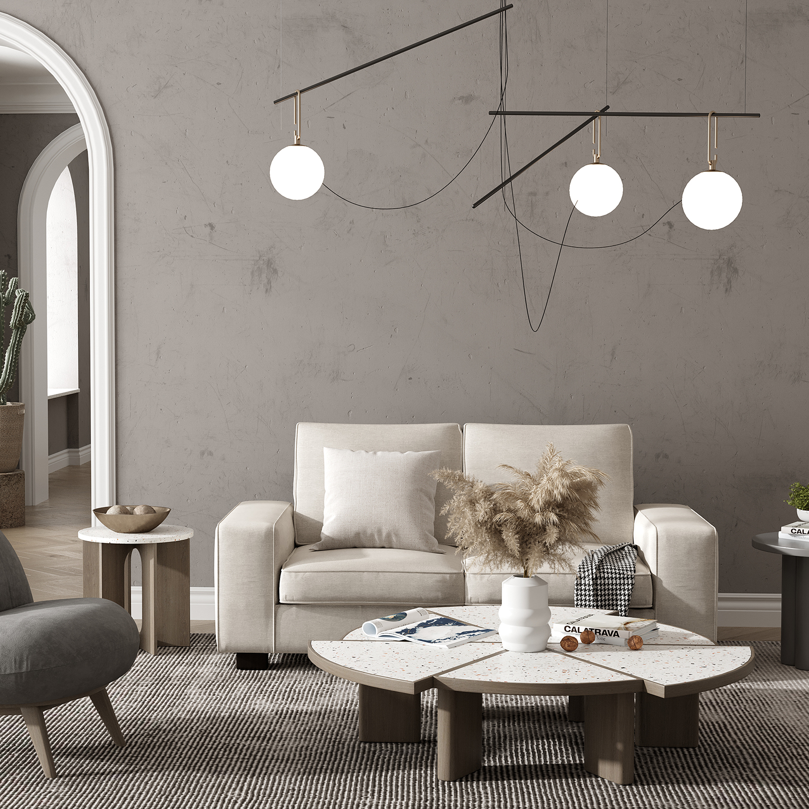 Lorell Quintessence Collection Upholstered Loveseat 53.1" x 19.8" x 32. ...