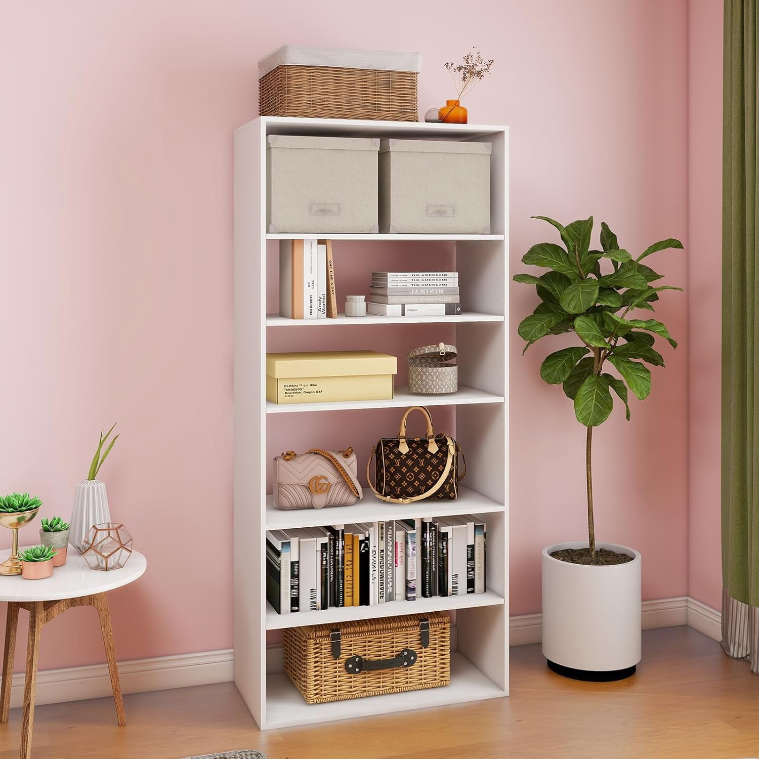 71"H Modular Closet System with Drawers Wall Mounted Closet Organizer ...