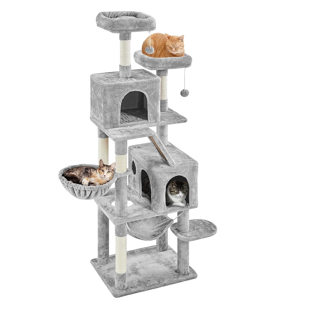 71.5in Cat Tree Large Cat Tower for Indoor Cats, Multi-Level Cat ...