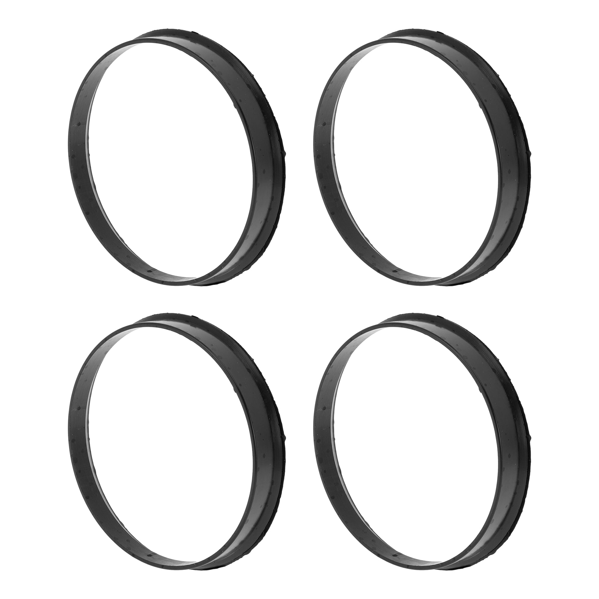 Unique Bargains Car Wheel Hub Centric Rings Black Polycarbonate Wheels ...